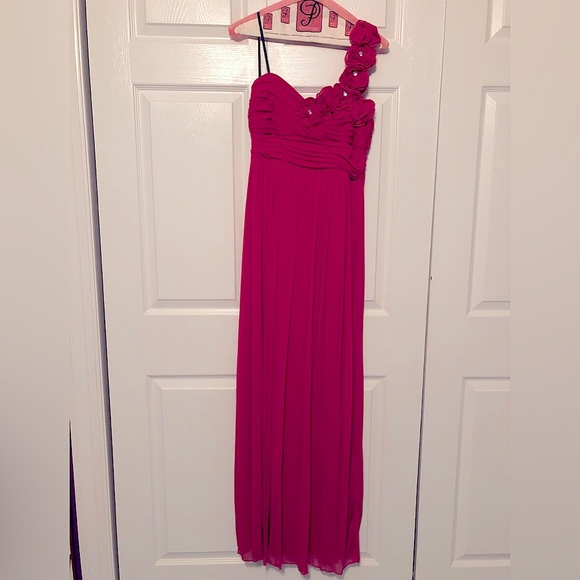 David's Bridal | Dresses | Raspberry Pink Prom Dress | Poshmark